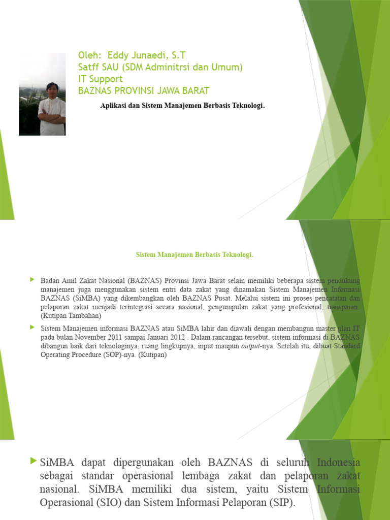 SiMBA Dan Aplikasi Pendukung Yang Telah Dibuat | PDF | Bisnis