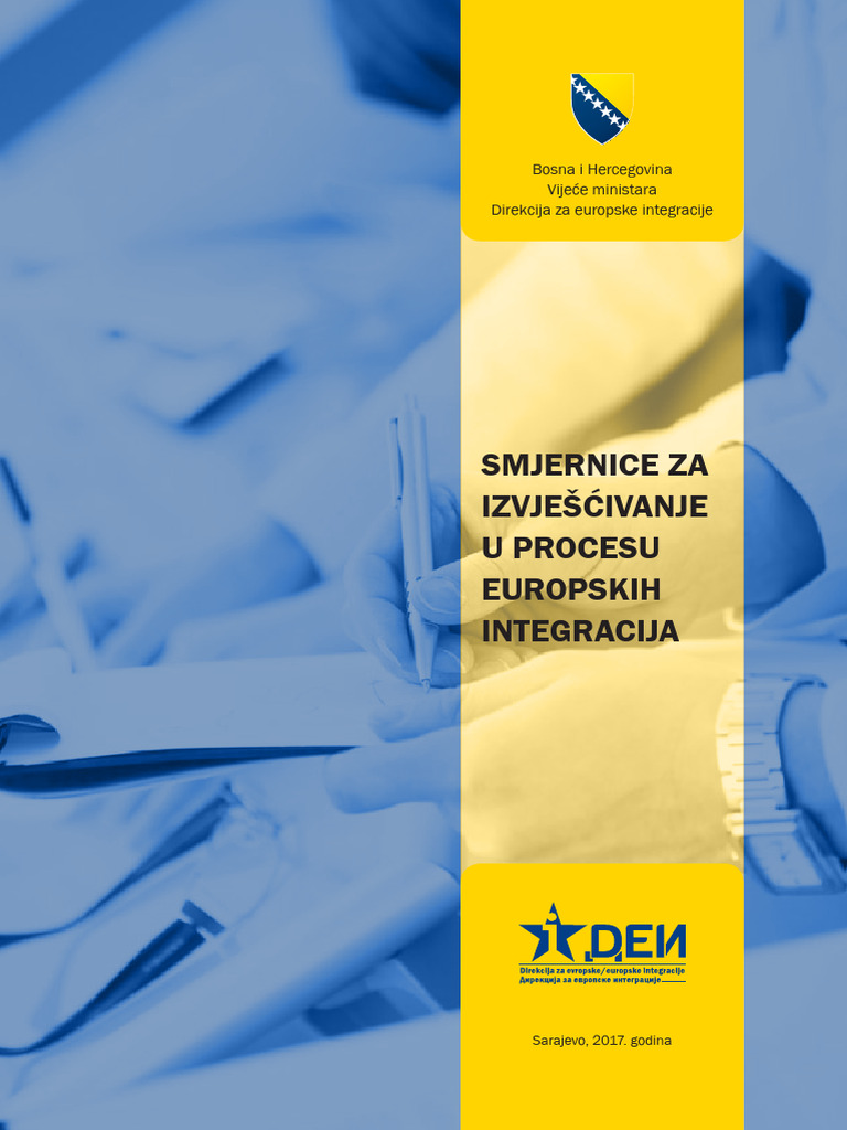 Smjernice Izvještćavanja U Procesu E. Integracija - DeI | PDF