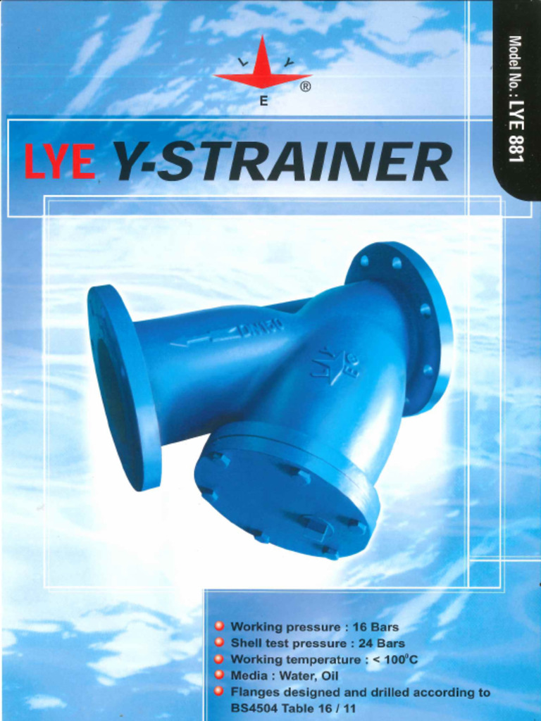 Lye Y-Strainer Catalog | PDF