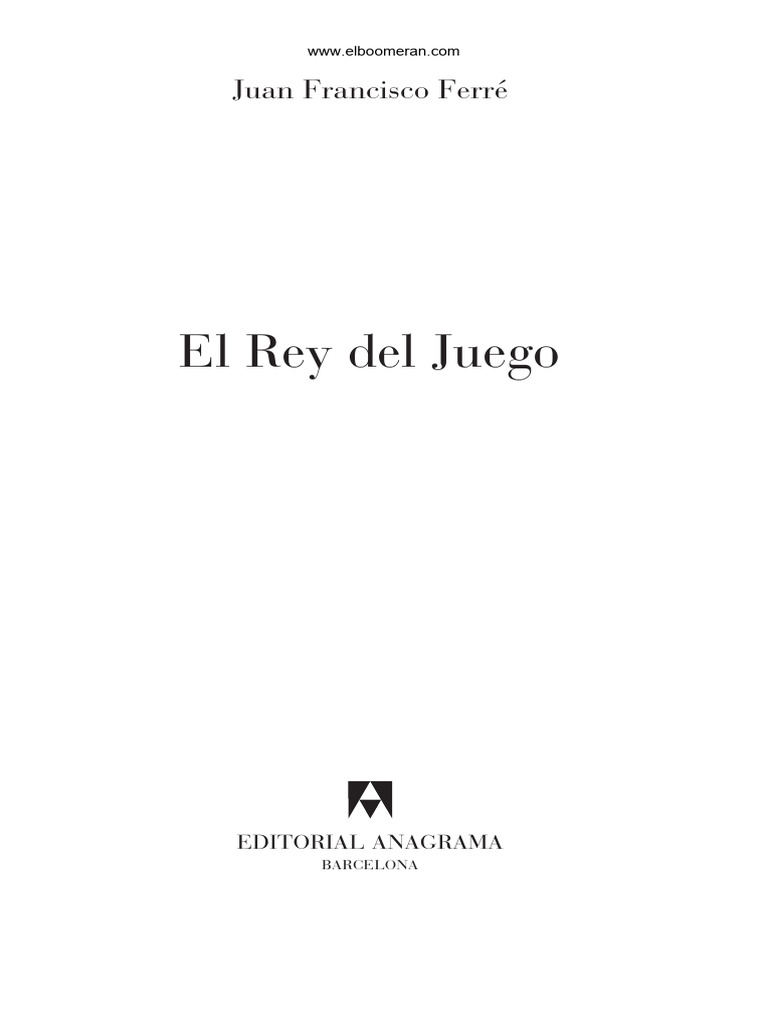 el_rey_del_juego_ferr | PDF