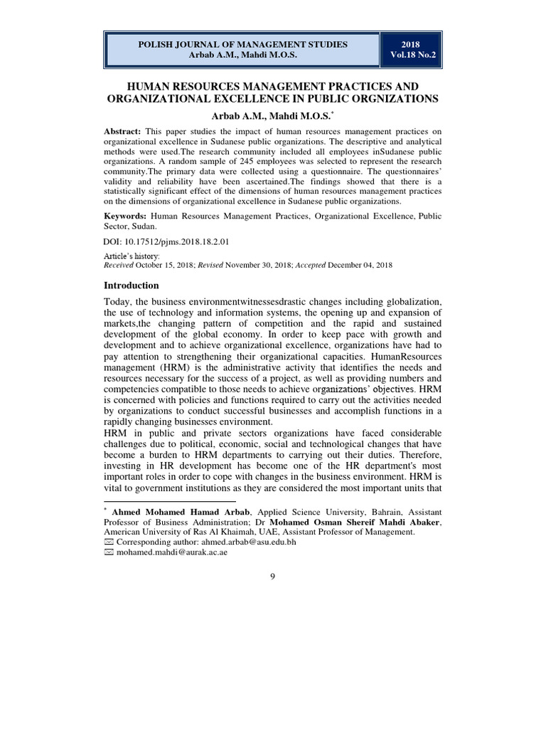 Human Resources Management Practice | PDF