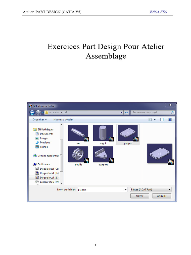 Exercices Part Design Pour Assemblage - Partie - 2 | PDF | Ordinateurs