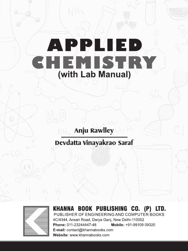 Diploma Applied Chemistry English | PDF | Chemical Bond | Chloride