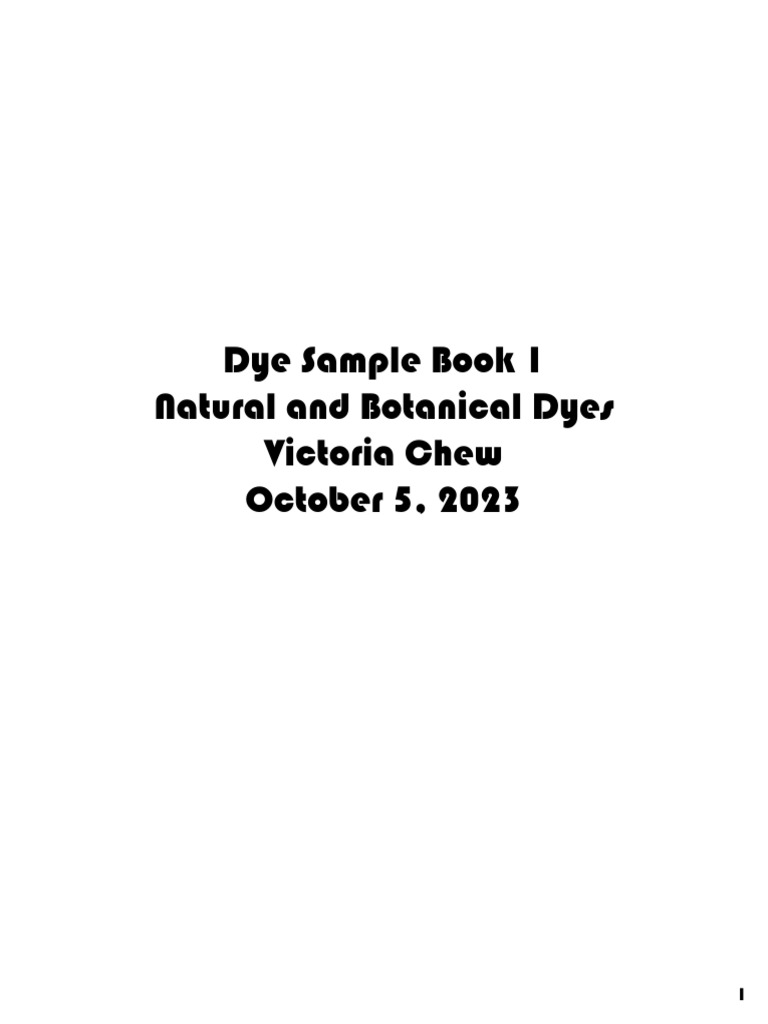 Surface Design Sample Book 1 Chew Compressed 1 Compressed Pdf Dye