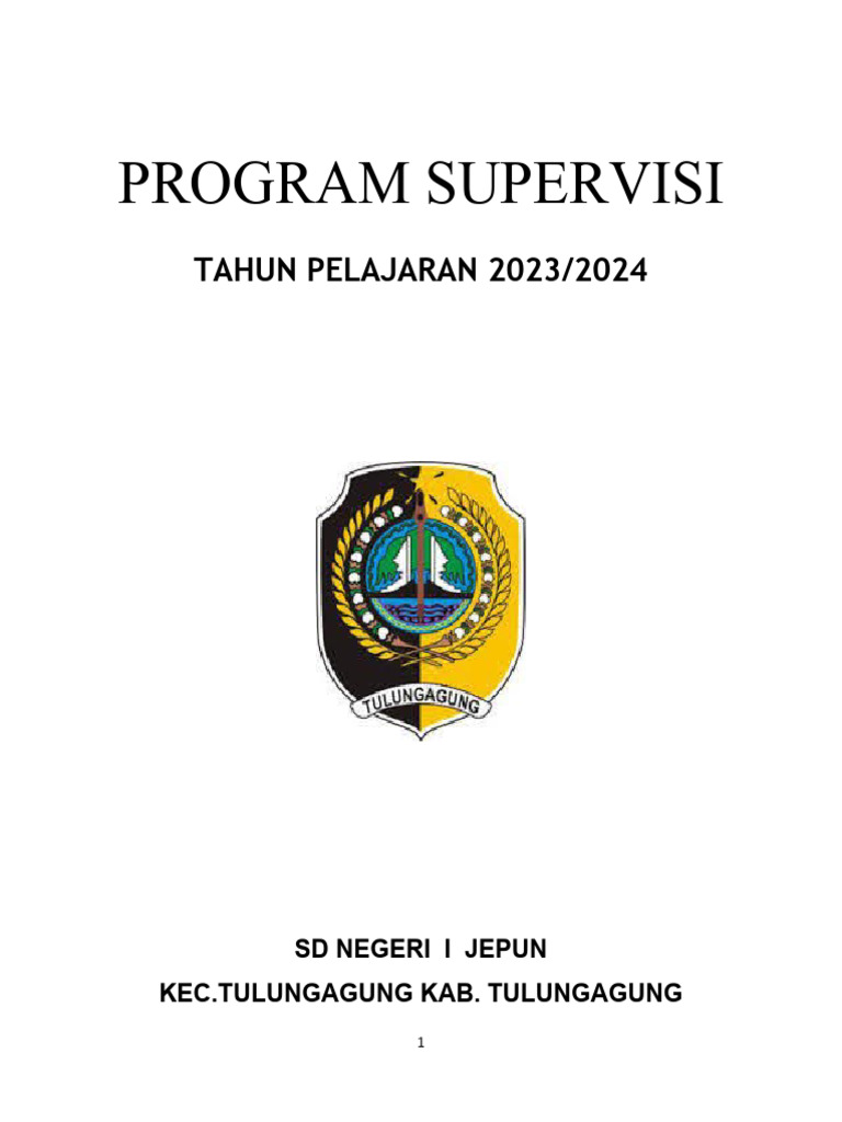 Program Supervisi 2023-2024 | PDF | Karier & Perkembangan