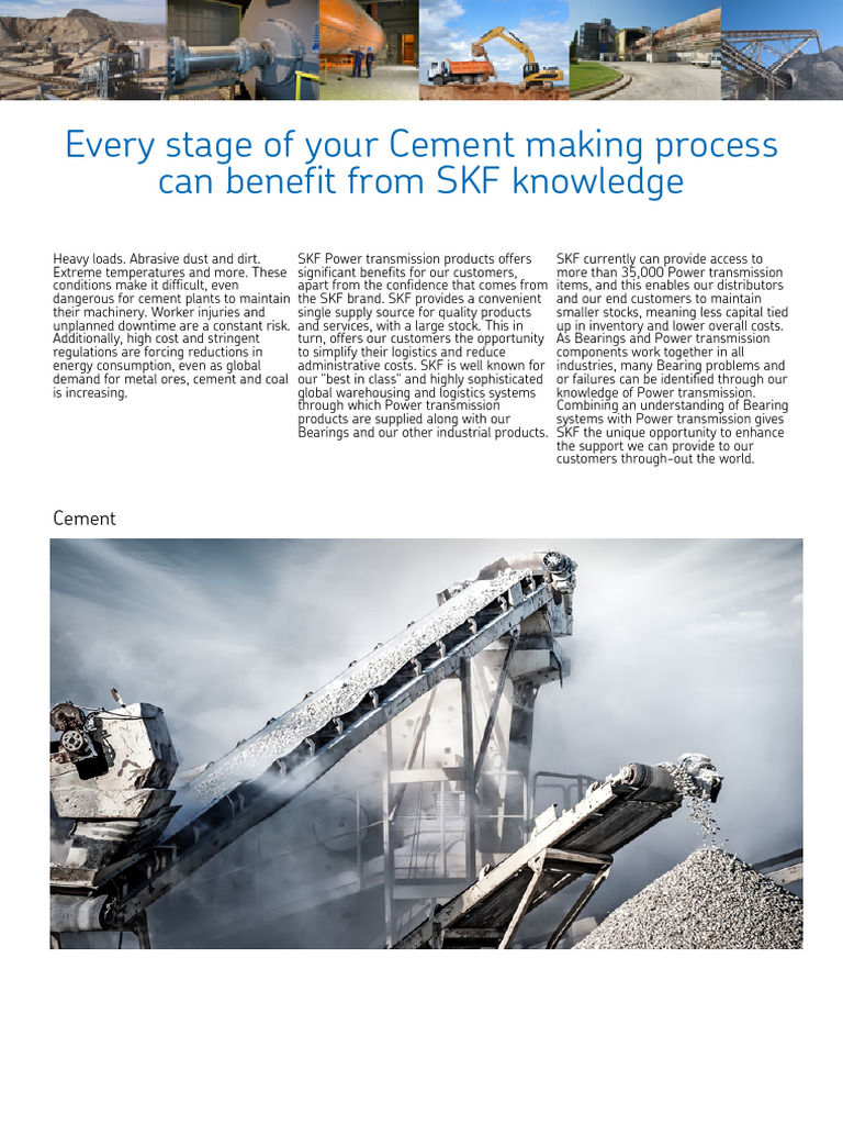SKF Chains For Cement Industry | PDF