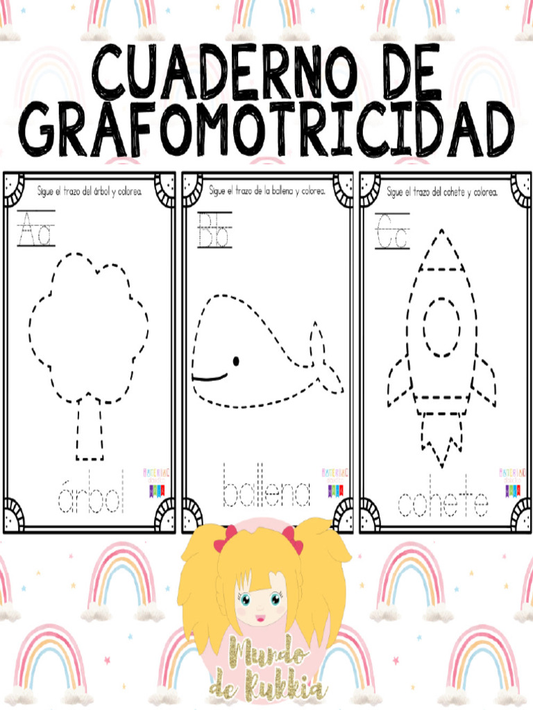 Cuadernillo Grafomotricidad Recopilado Por Mundo de Rukkia | PDF