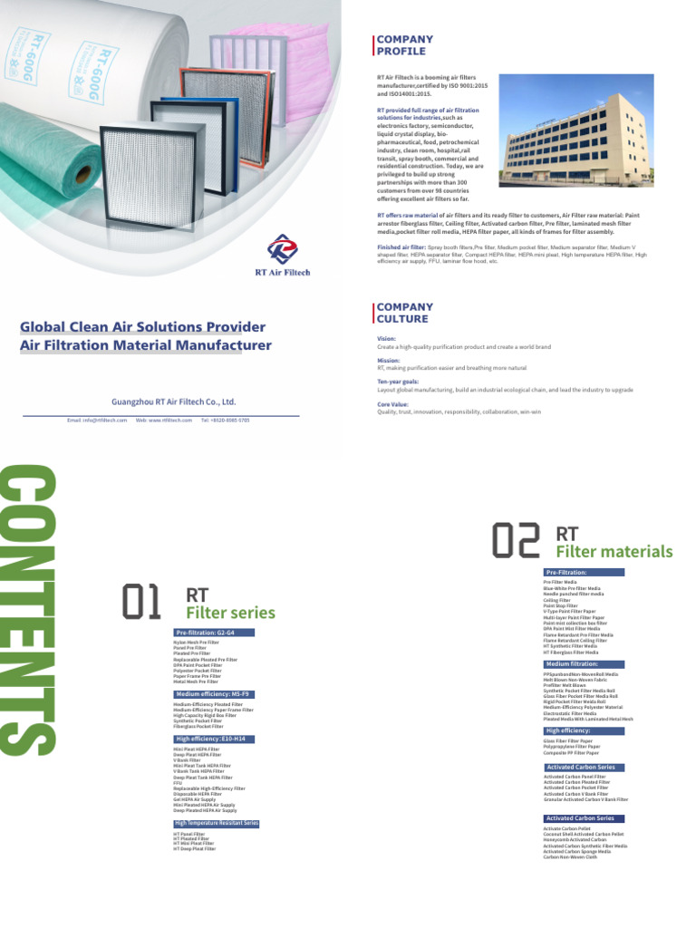 [Selected] Catalog RT Air Filtech | PDF