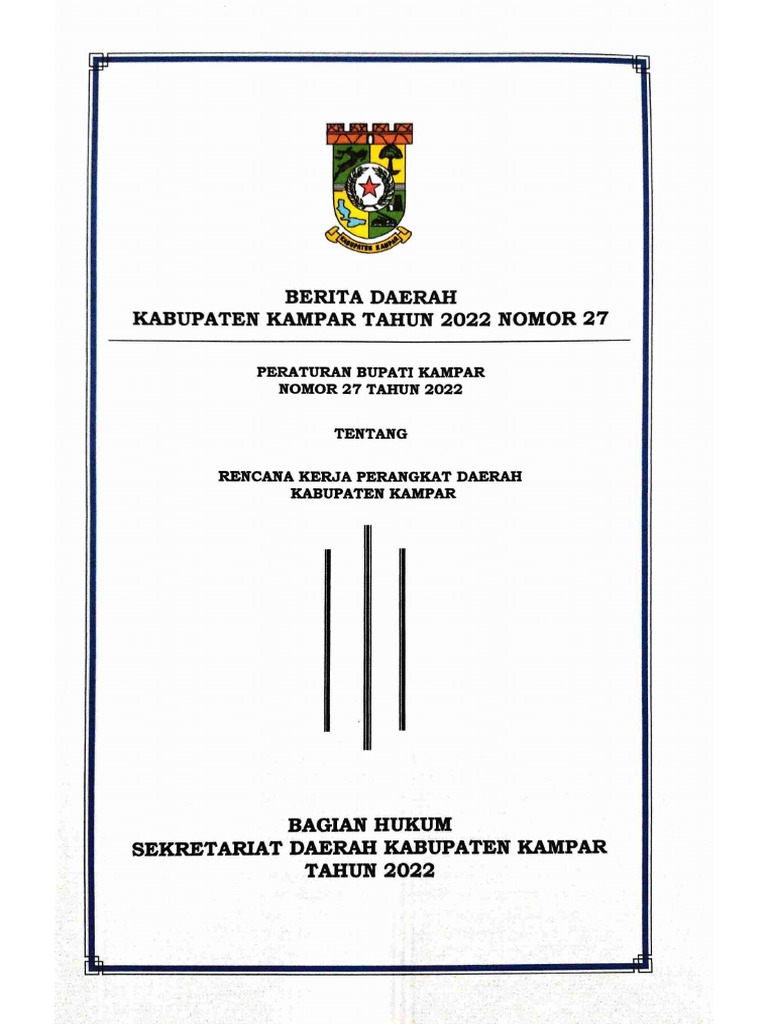 Perbub 27 Tahun 2022 | PDF