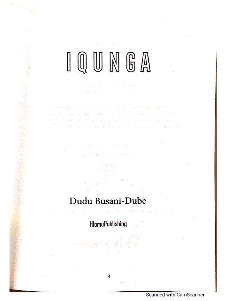 IQunga by Dudu Busani-Dube 1 | PDF