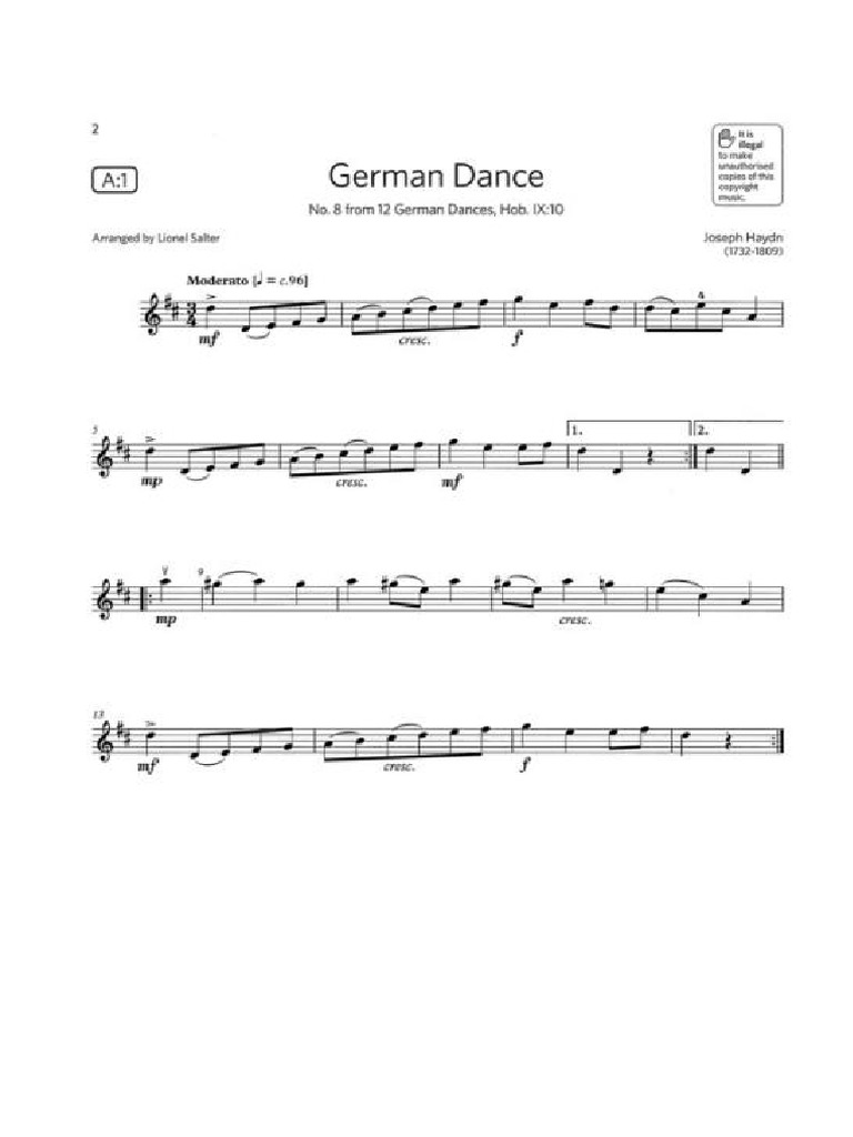 German Dance - Violín | PDF