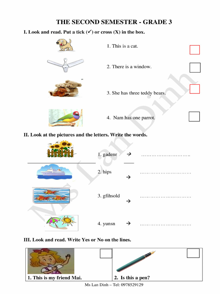 The Second Semester - Grade 3 | PDF