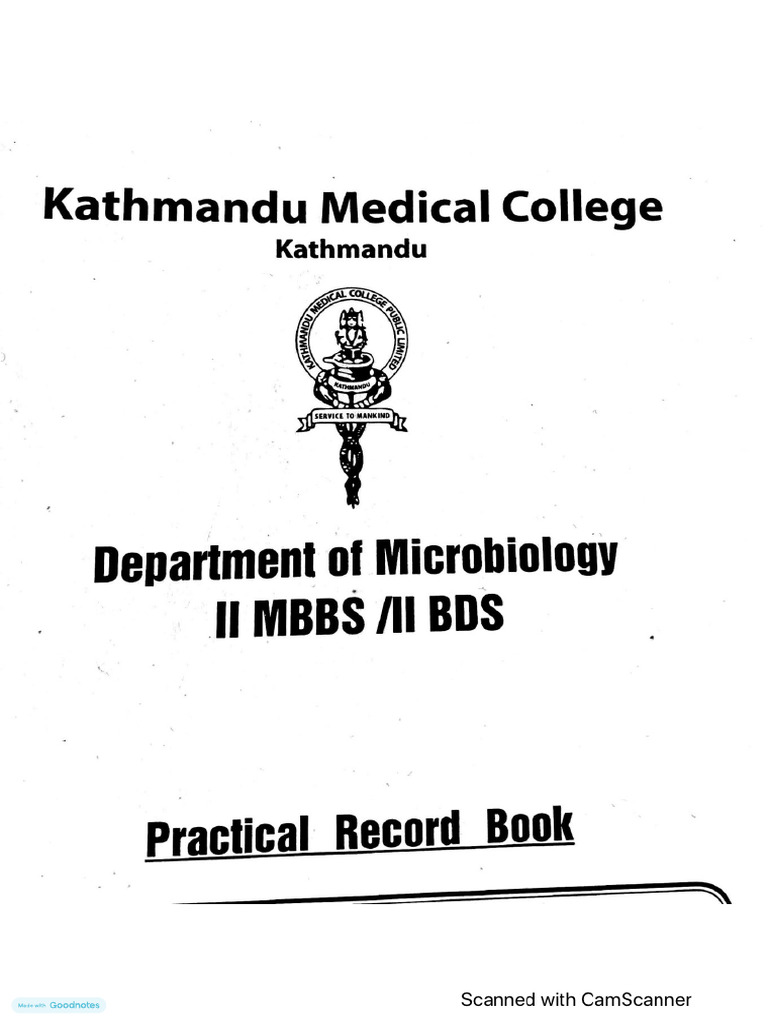 Microbiology Logbook Ku 2nd Yr | PDF