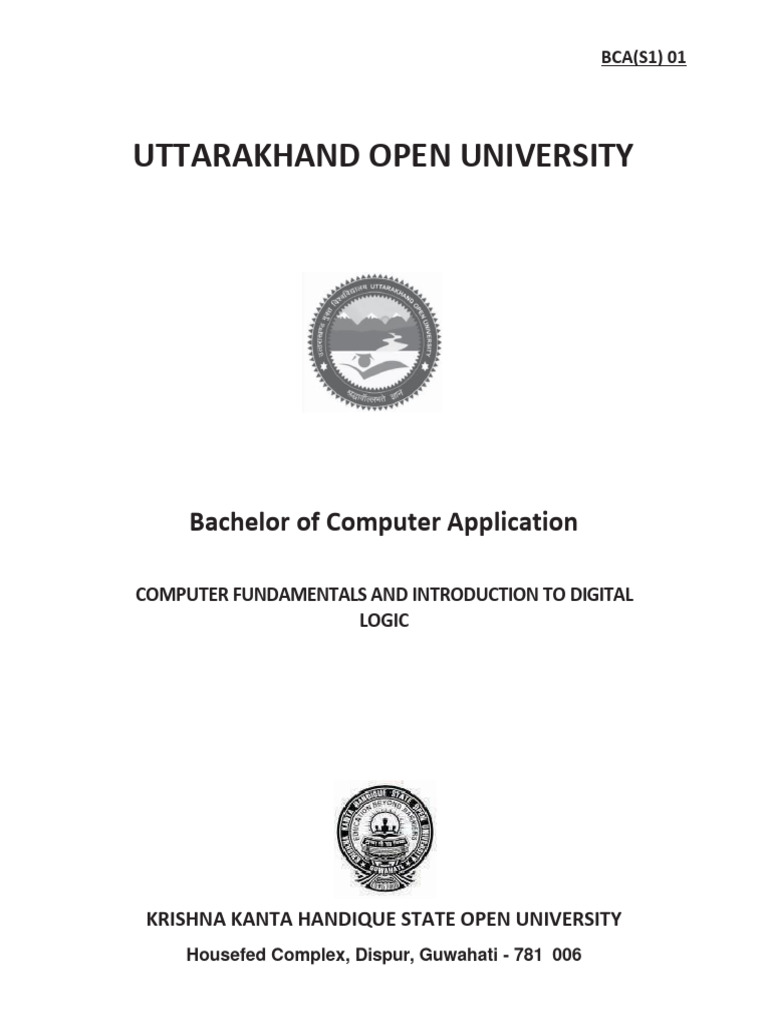 Uttarakhand Open University: Bachelor of Computer Application | PDF | Computers
