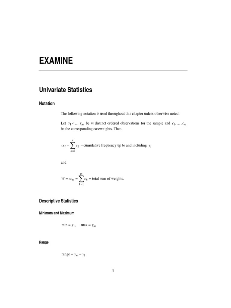 Examine | PDF | Data Analysis | Probability And Statistics