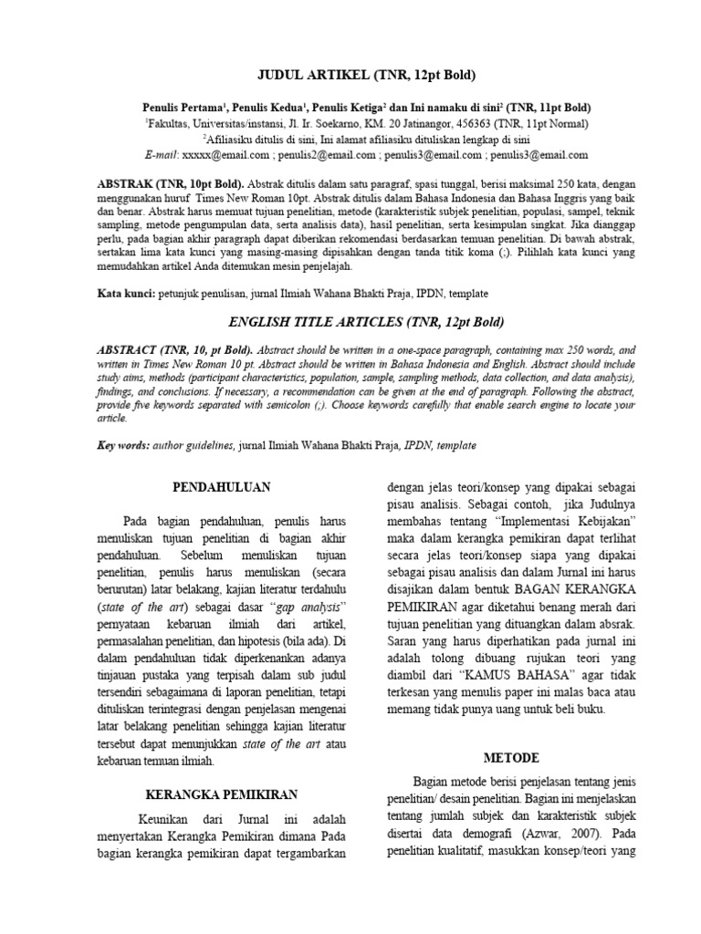 TEMPLATE Jurnal 2023 | PDF