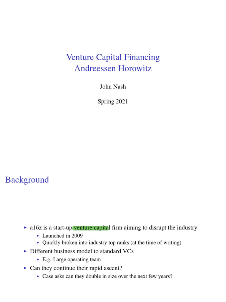 Andreessen Horowitz | PDF