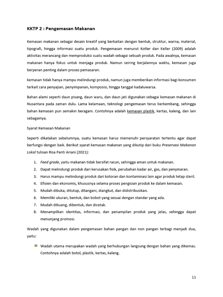 Pengemasan | PDF