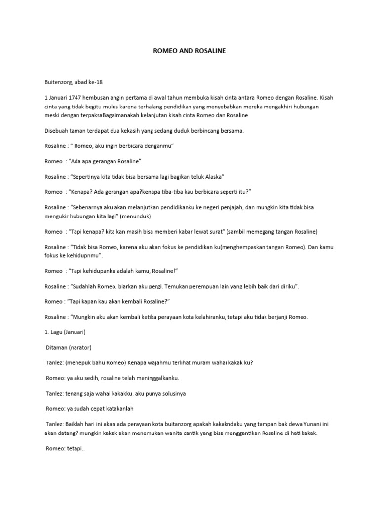 Romeo and Rosaline | PDF