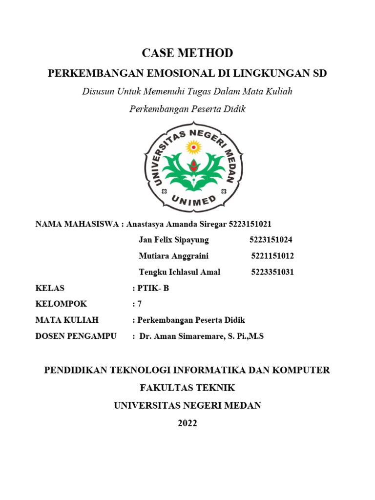 Case Method Kelompok 7 | PDF | Karier & Perkembangan