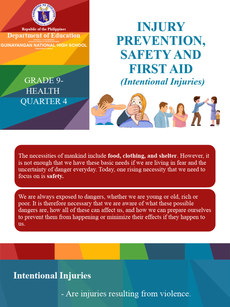 Injury Prevention, Safety and First Aid | PDF | Sexual Intercourse ...