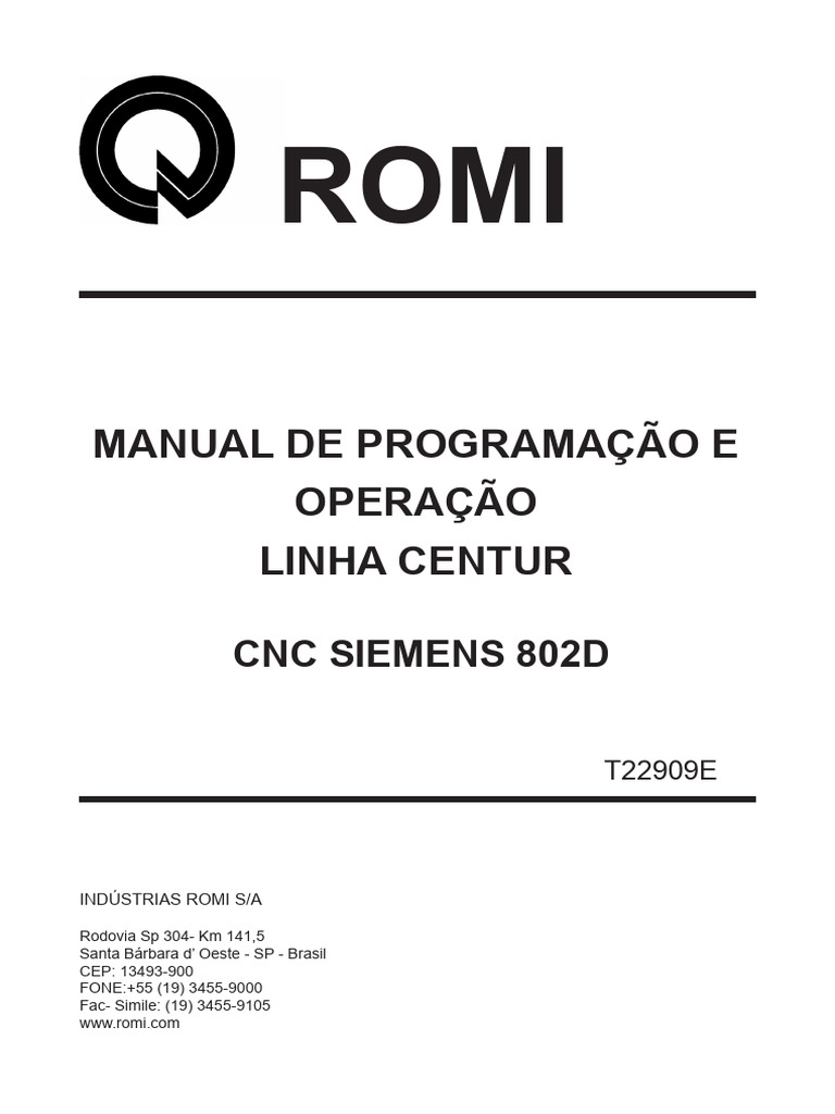 Torno CNC Romi | PDF