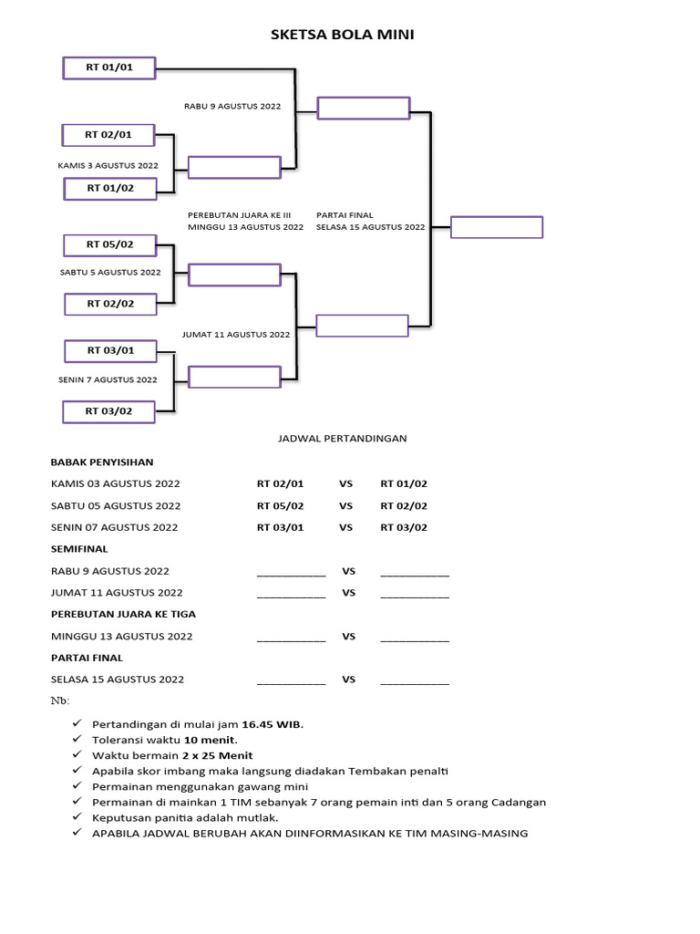 Sketsa Bola Mini Dan Volly Ball | PDF
