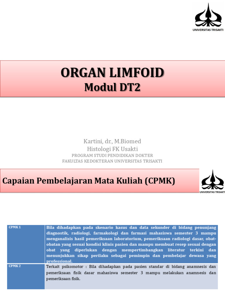 Histologi Organ Limfoid dan Fungsinya | PDF