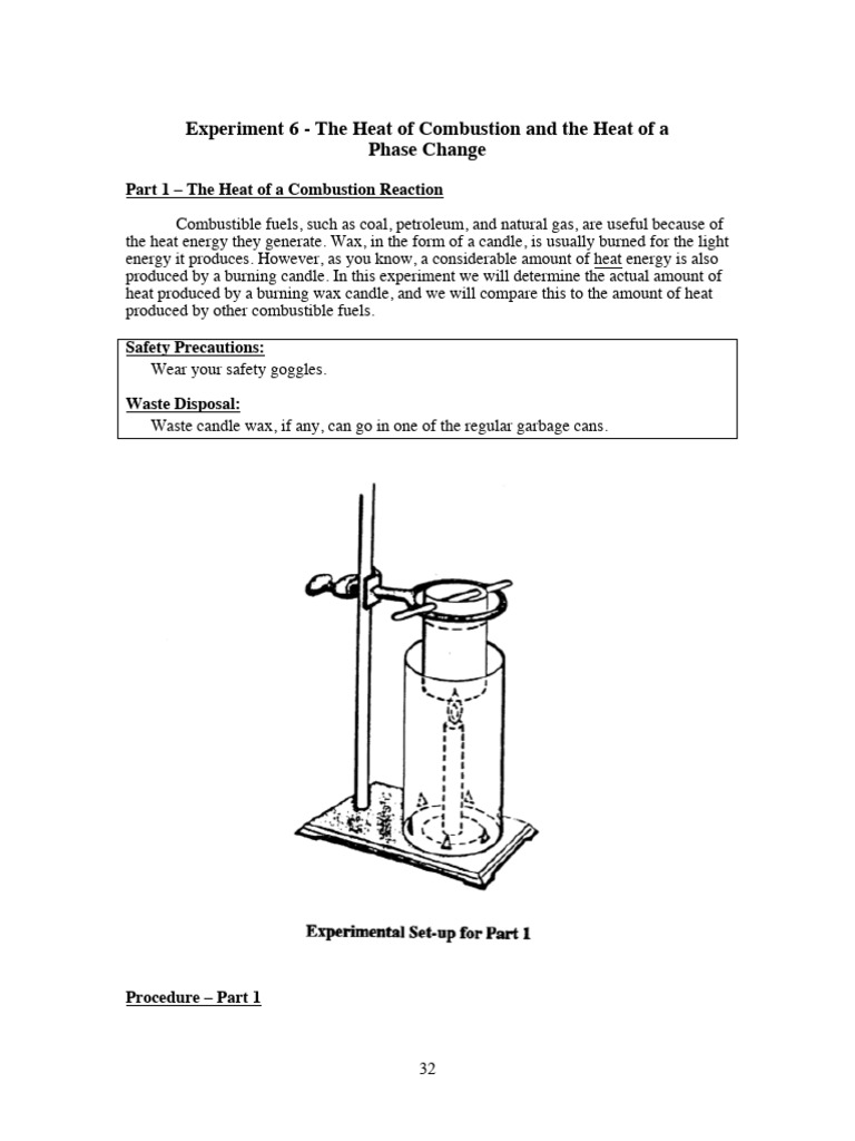 6 Heat of Combust and Phase W Picture | PDF | Combustion | Heat
