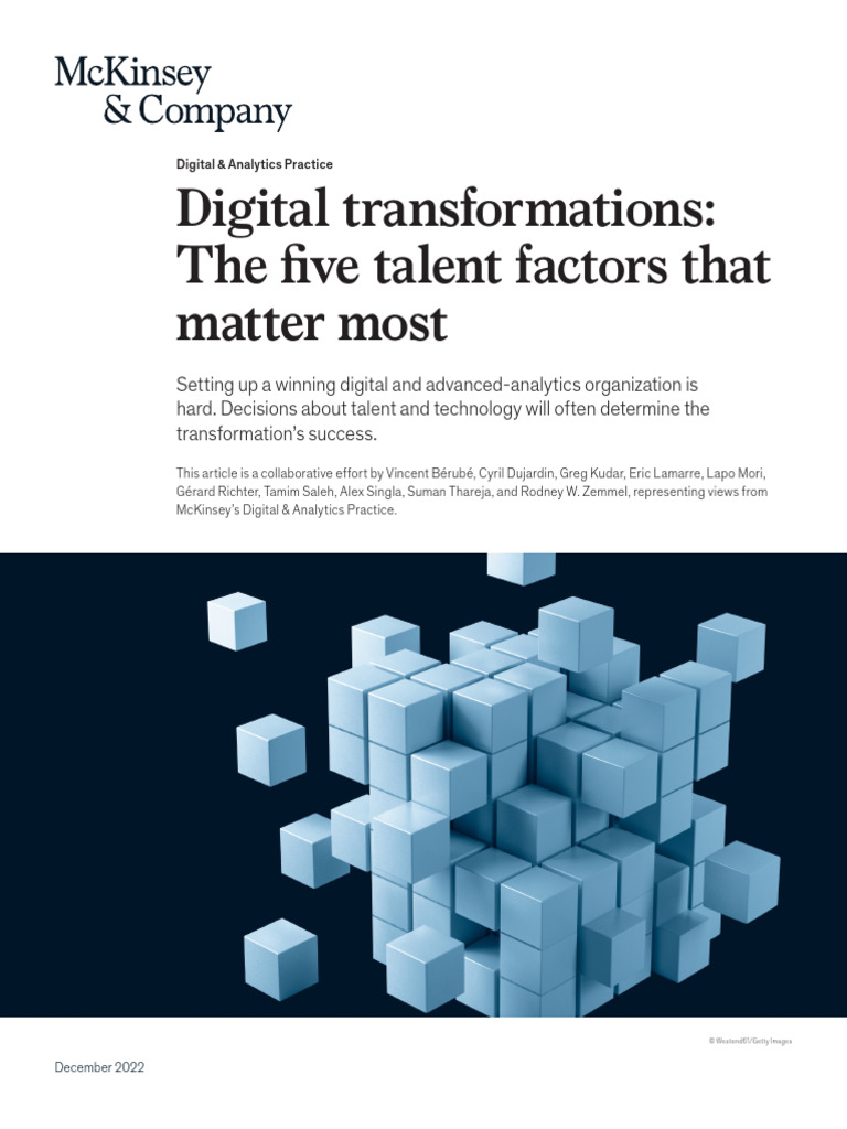 Digital Transformations The Five Talent Factors That Matter Most | PDF
