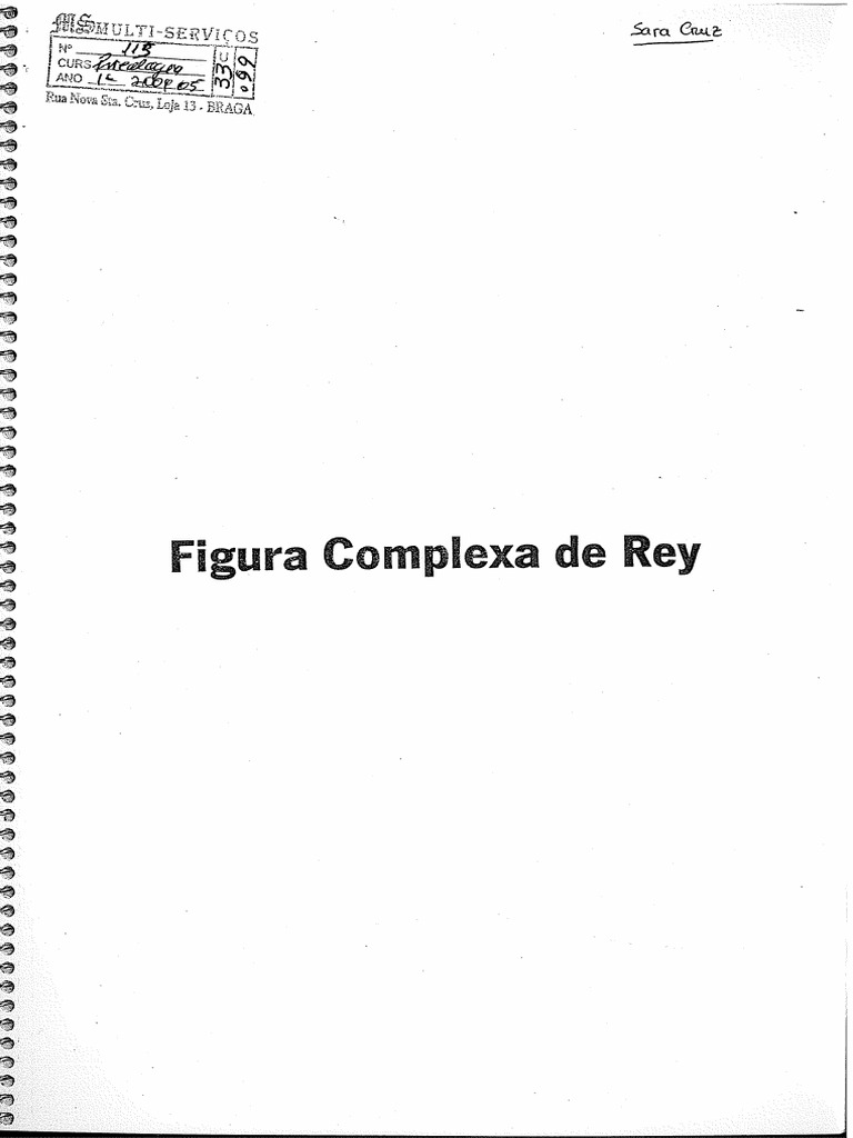 Figura Complexa de Rey | PDF