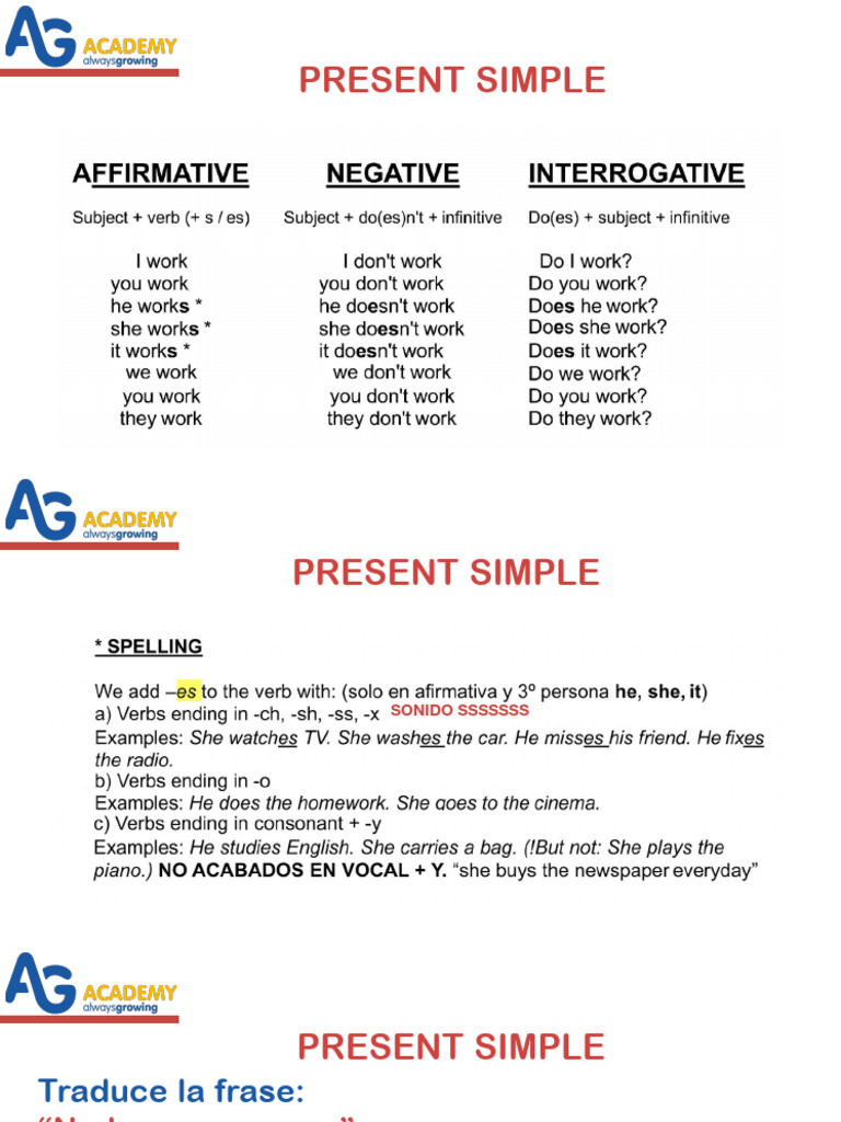 Present Simple | PDF