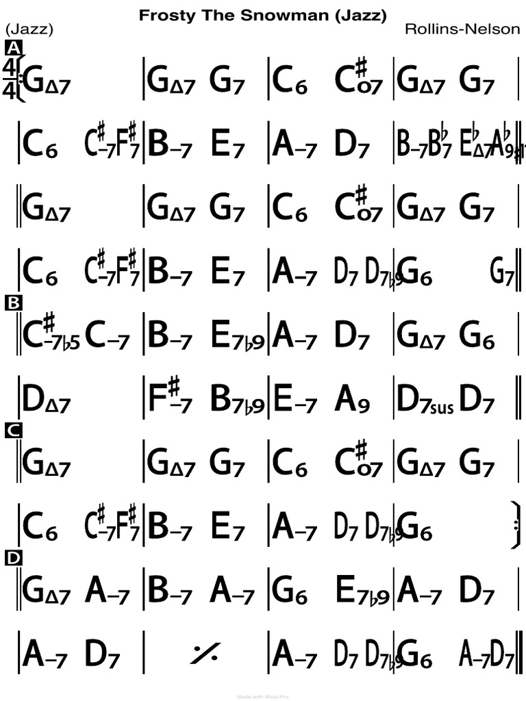 Frosty The Snowman (Jazz) | PDF