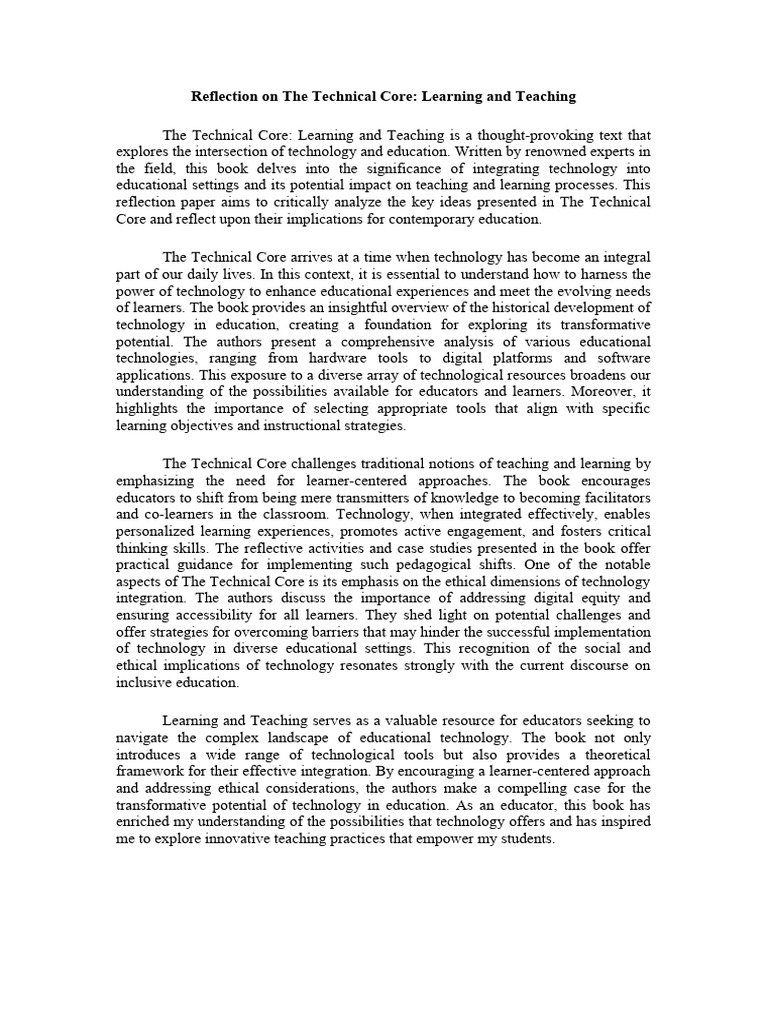 The Technical Core | PDF