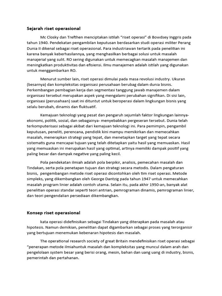Riset Operasional | PDF | Komputer
