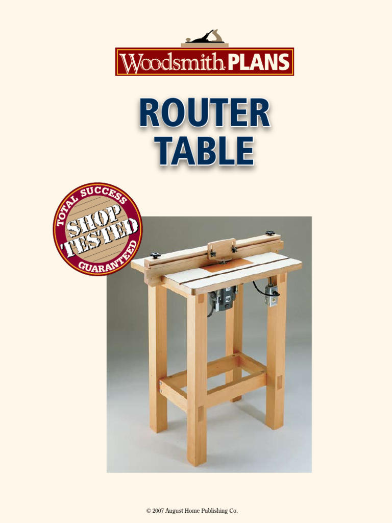 111 - Router Table Plan | PDF | Screw | Woodworking