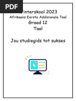 Graad 9 Afrikaans EAT Kom Ons Oefen Die Infinitief | PDF