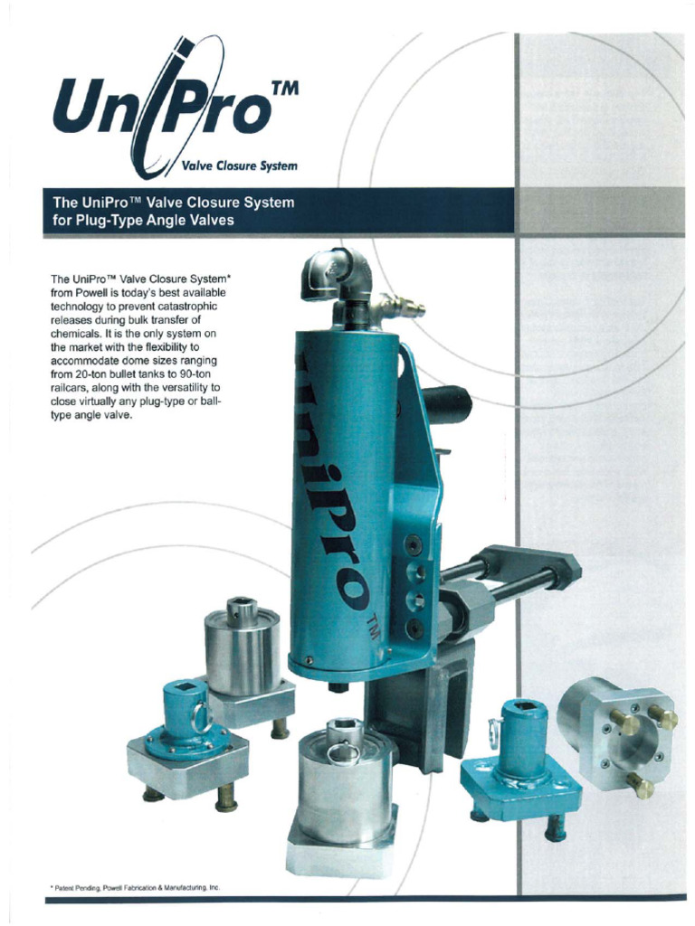 F29. UniPro Valve Closure System Brochure | PDF