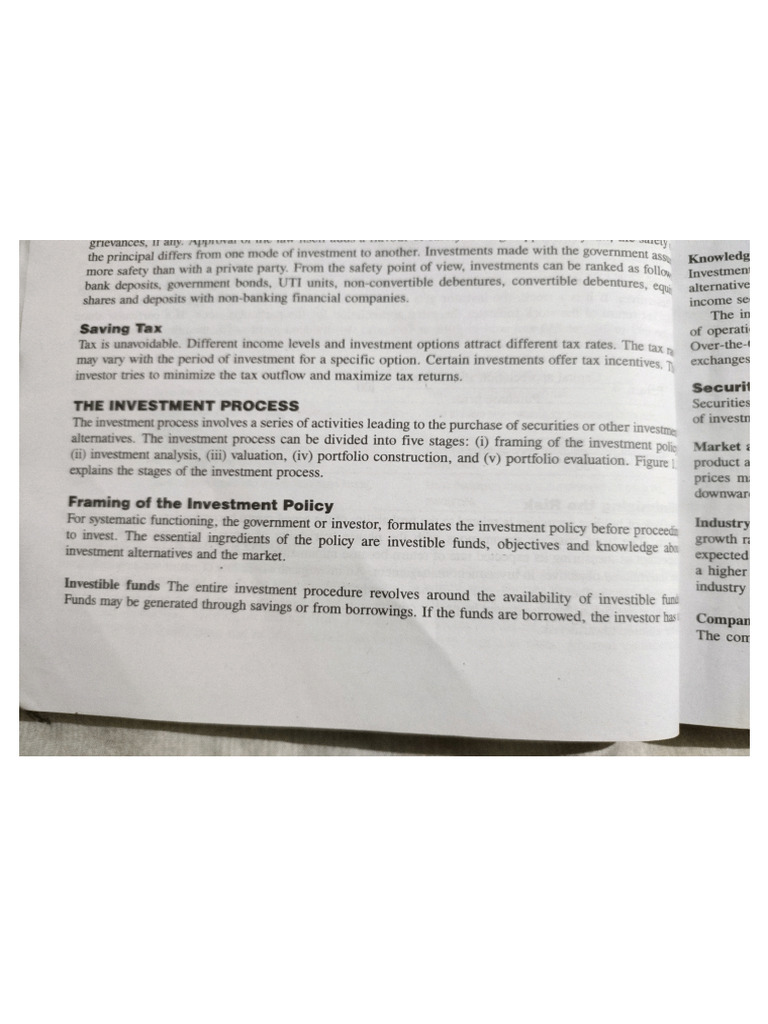 Investment Process | PDF