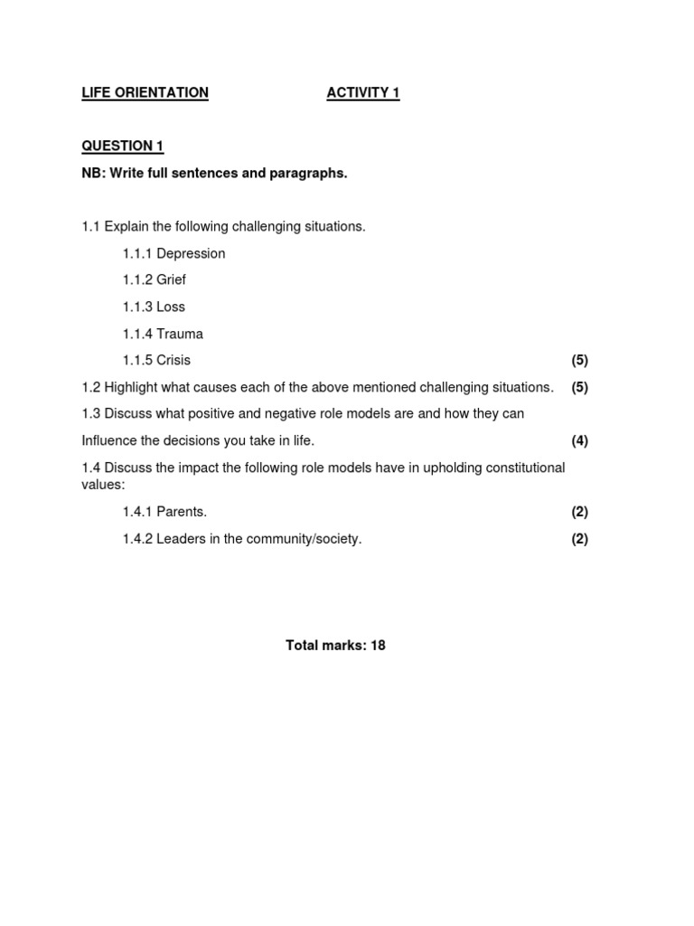 Lo Grade 9 Activity 1-1 | PDF