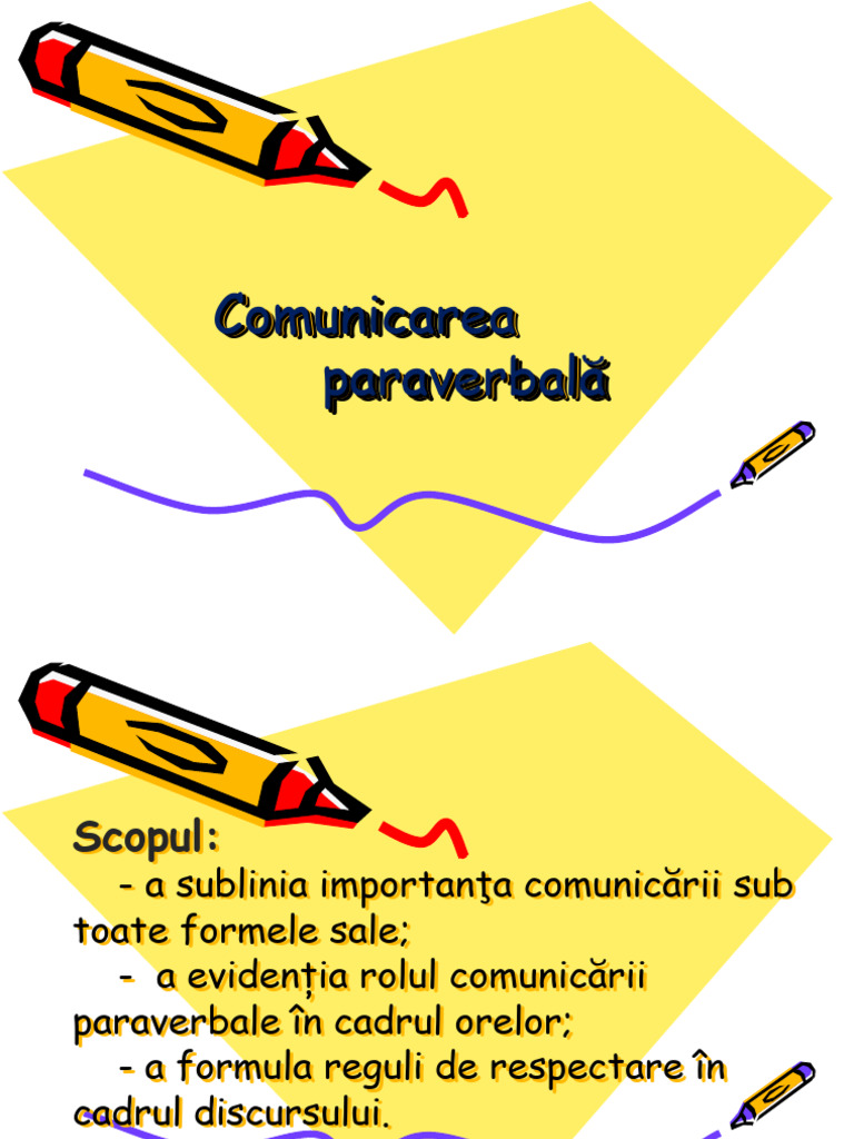 Comunicarea Paraverbala | PDF