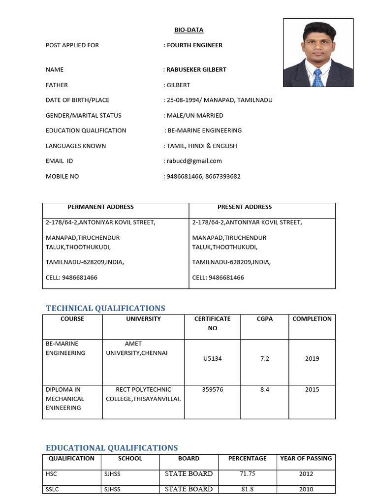 Fourth Engineer | PDF