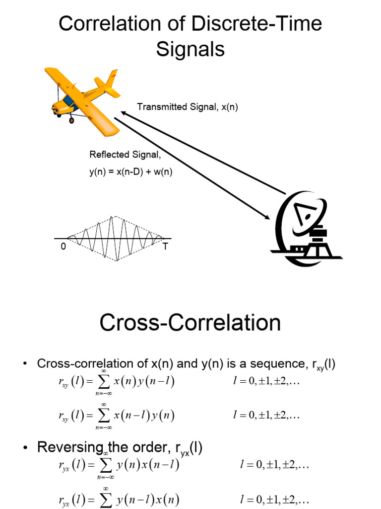 Correlation of Discrete-Time Signals | PDF Correlation of Discrete-Time Signals | PDF