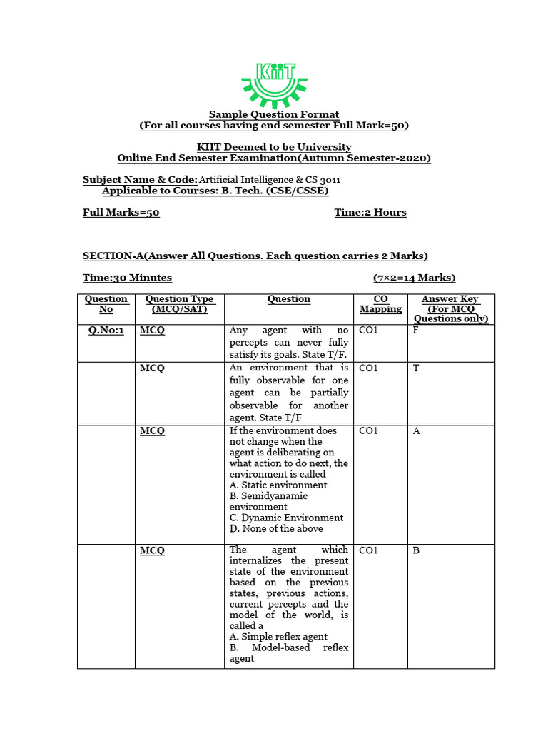 AI ENDSEM Sample Debjyoti | PDF | Applied Mathematics | Theoretical Computer Science
