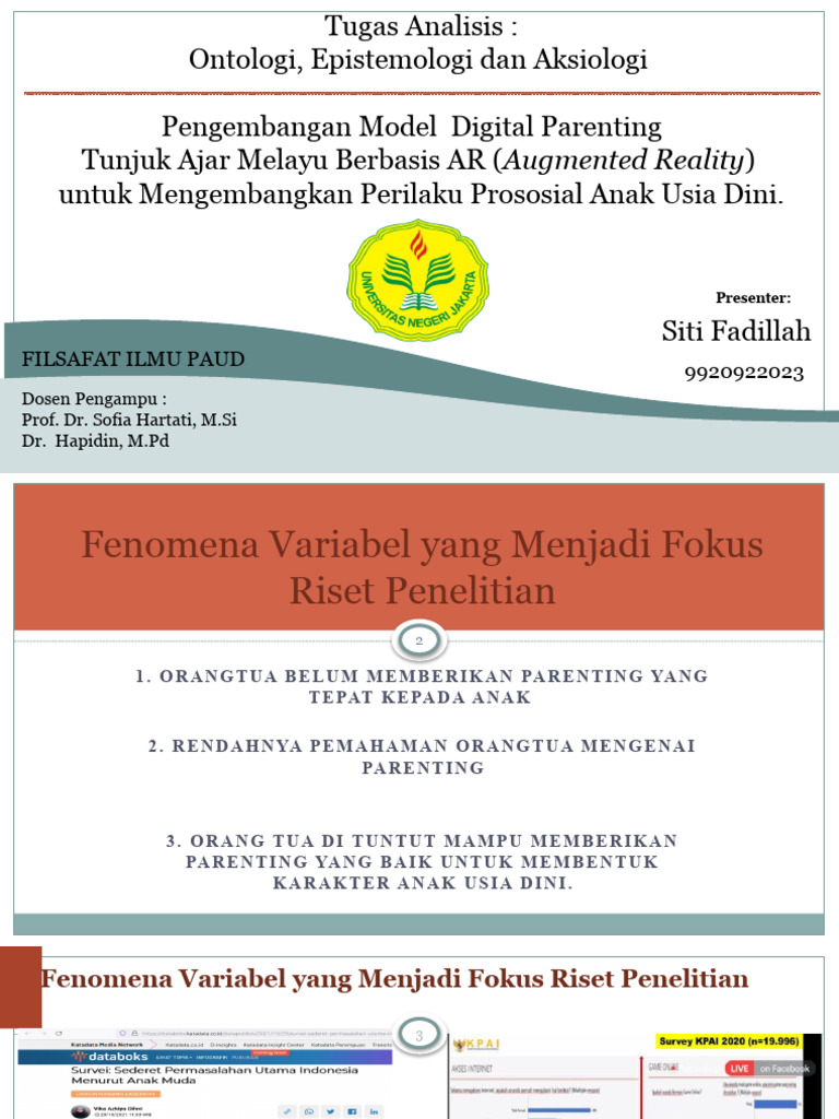 Analisis Ontologi, Epistemologi Dan Aksiologi | PDF