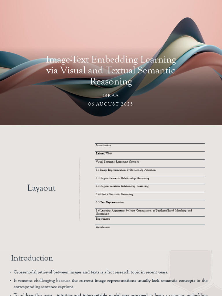 Image-Text Embedding Learning Via Visual and Textual Semantic Reasoning | PDF | Art | Computers