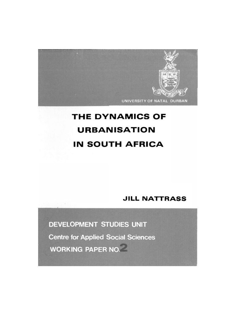 The Dynamics of Urbanisation in South Africa | PDF