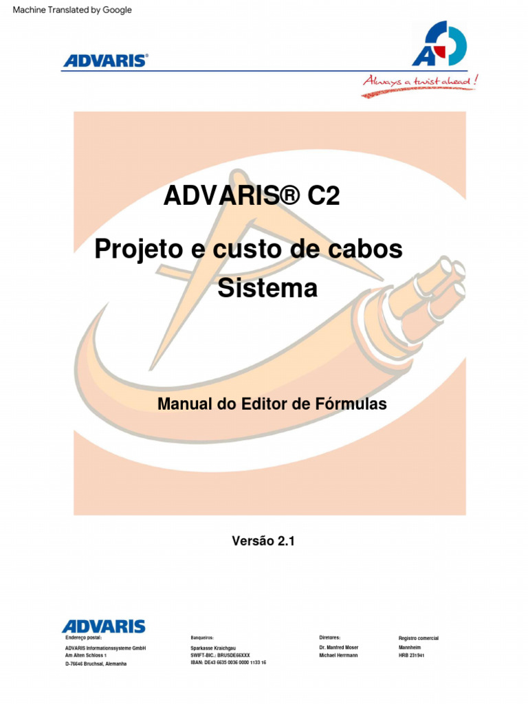 Formula Editor c2 Advaris Ingles | PDF