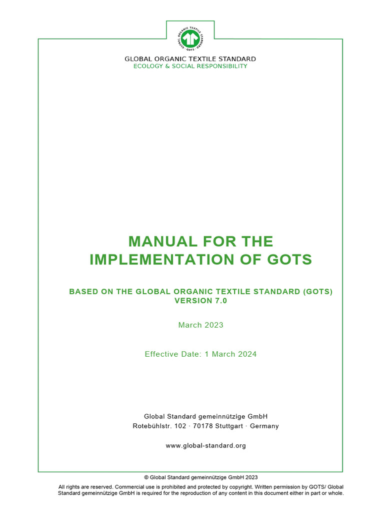 Manual For The Implementation of GOTS V7.0 SIGNED | PDF