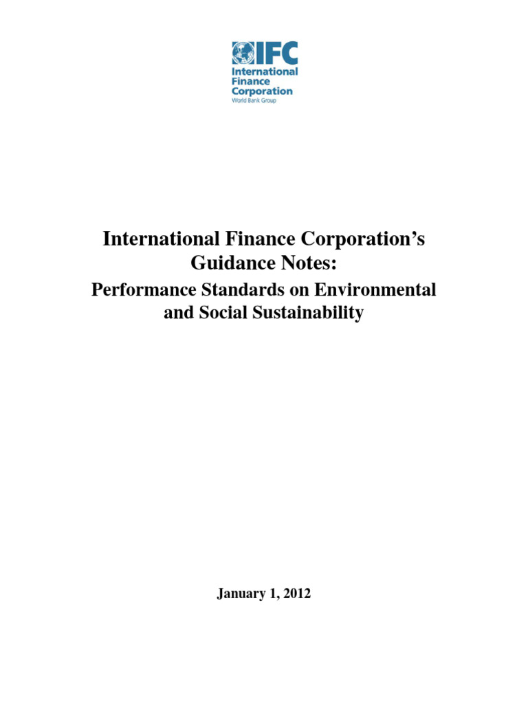 IFC Guidance on Environmental Risks | PDF | Risk | Environmental Impact ...